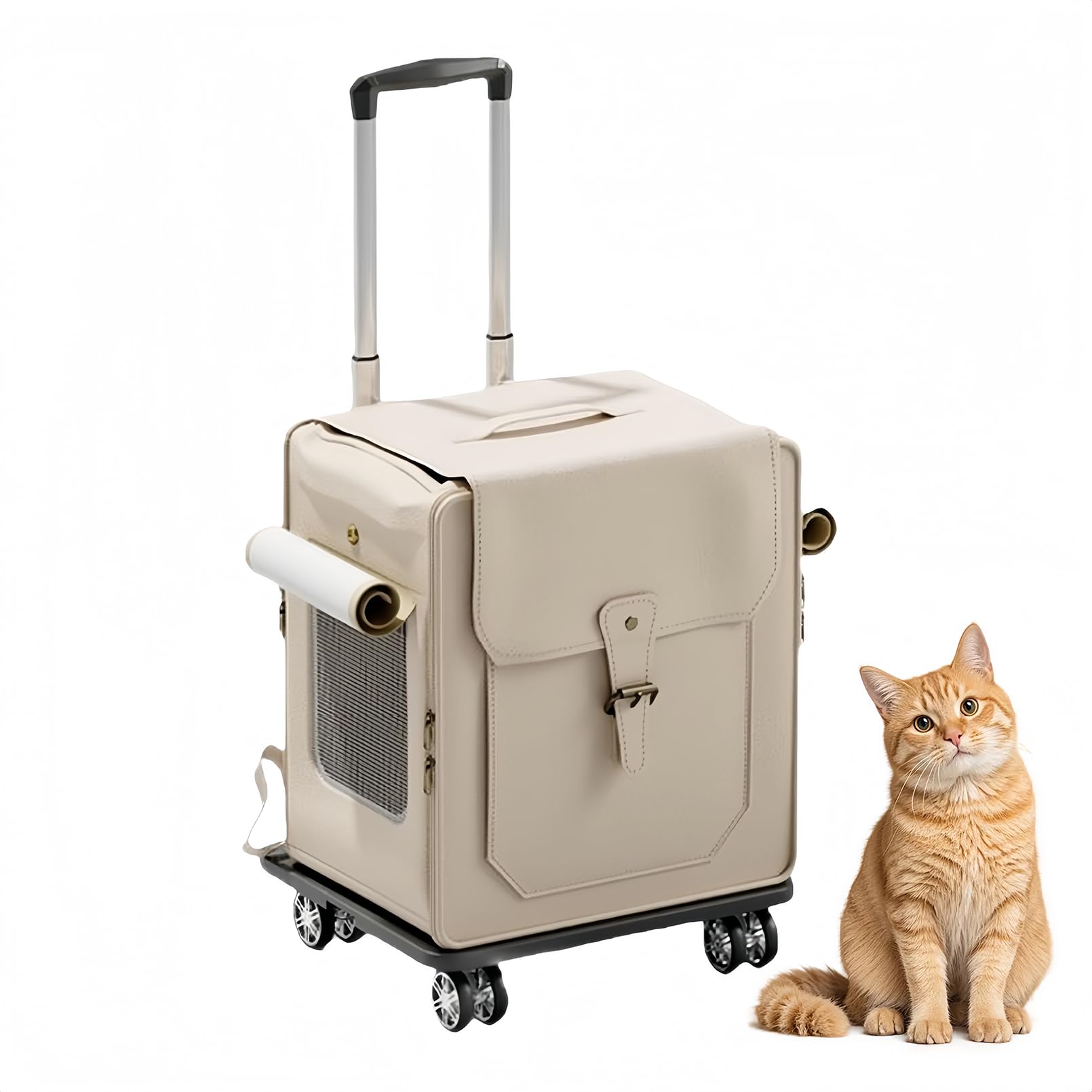 【2WAY設計で楽々移動】 2WAYデザイン - トローリー式＆リュックサック型 お出かけシーンに合わせて、楽に移動できるトローリー式と、ハンズフリーで便利なリュックサック型の2通りの使い方が可能です。駅の階段や混雑した場所でもスムーズに移...