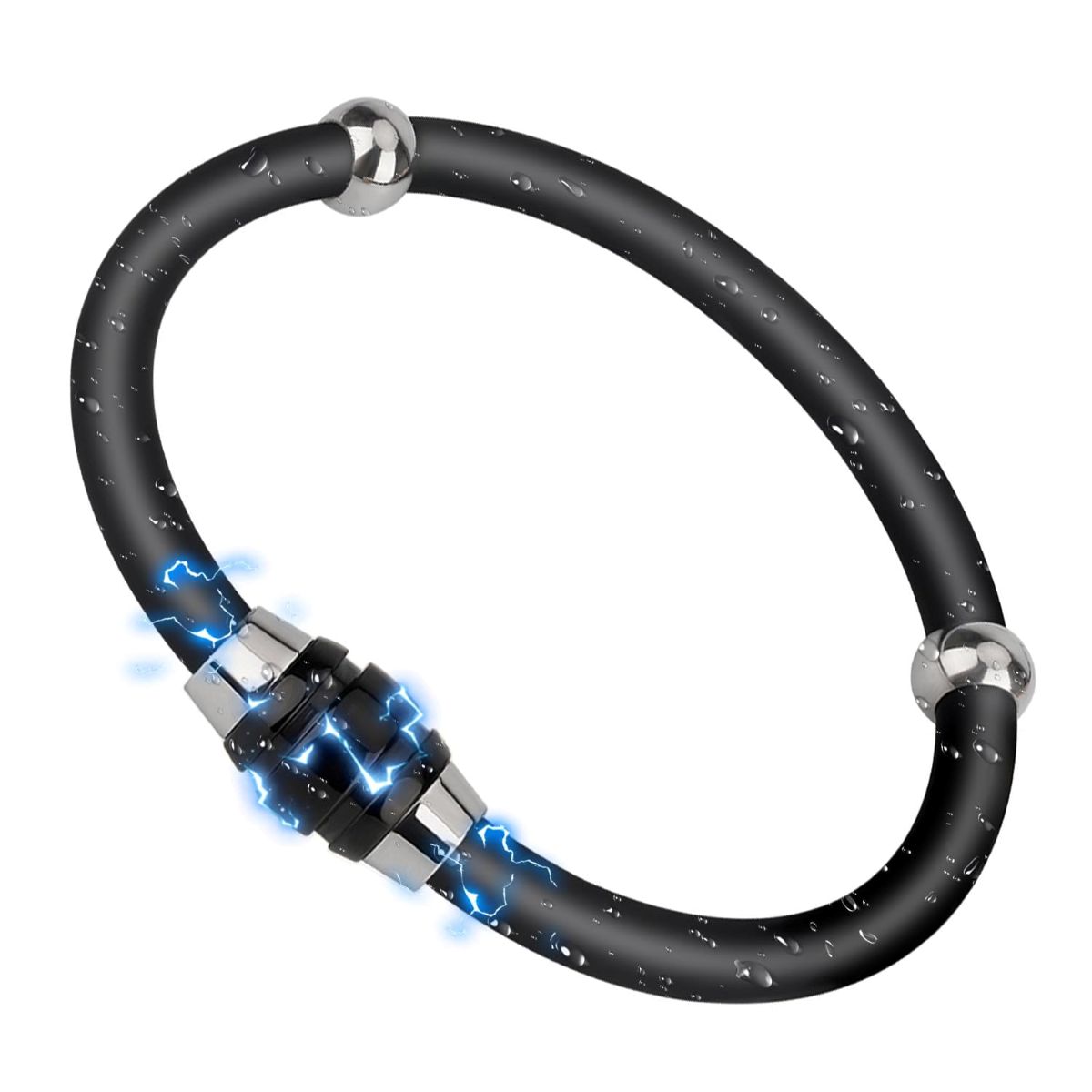 商品情報商品仕様静電気除去ブレスレットサイズを選びます。サイズ：20センチ/19センチ冬場の「パチッ」とくる不快な静電気を軽減する、スタイリッシュな静電気除去ブレスレットです。身につけるだけで体に帯電した静電気をゆっくり逃がし、ドアノブ・車...