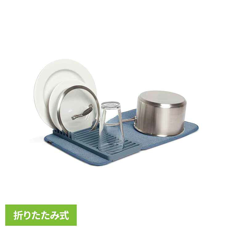 ラックとマットのオールインワン:Umbraのユードライは、ディッシュラックとドライイングマットを1つにまとめたもので、お皿、グラス、食器、鍋などを積み重ねて整理して乾燥させる事ができます。超吸収性マイクロファイバーマット:マイクロファイバー...