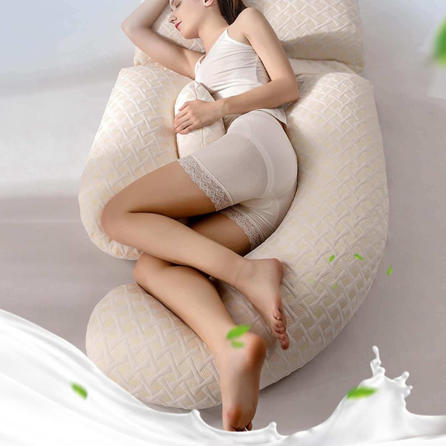 - カラー: グリーン、ブルー、ホワイト- サイズ: 180*80*70- 人間工学に基づいて設計されたU形枕で、頭、首、腹部、背中、臀部および脚が完全にサポートされる。- 普通の複数の枕に取って代わり、一つだけですべてのニーズを満たす。-...