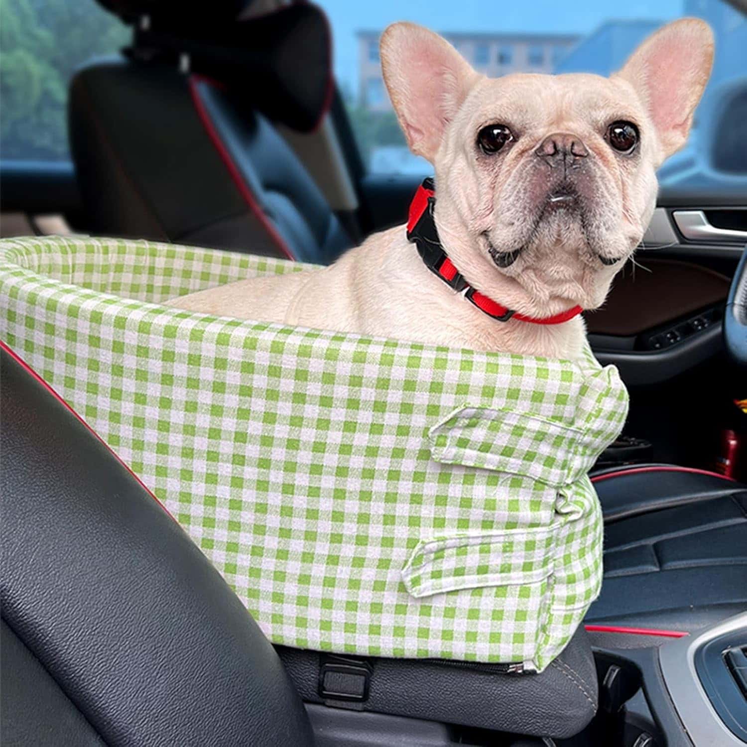 - カラー: オレンジ、グレイ、ピンク、ブラウン - サイズ: 42*22*20cm - 素材: アークティックフリースPPコットン、ポリエステル綿生地を使用。通気性、摩耗、噛みつき耐久性に優れる。 - 取り付け: 後部座席および助手席に取...