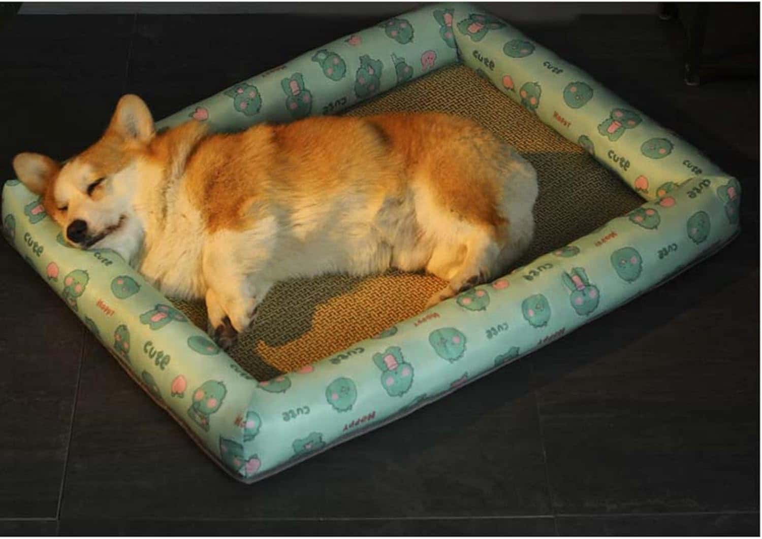 - カラー: グリーン、ピンク、恐竜、楽園、迷彩、青色- サイズ: 40*30、50*40、60*45、75*55、90*65- 顎をサポートするマット: ふわふわの雲綿パッドで囲まれ、顎を優しくサポートし頸椎を保護。愛犬が質の高い睡眠を取...