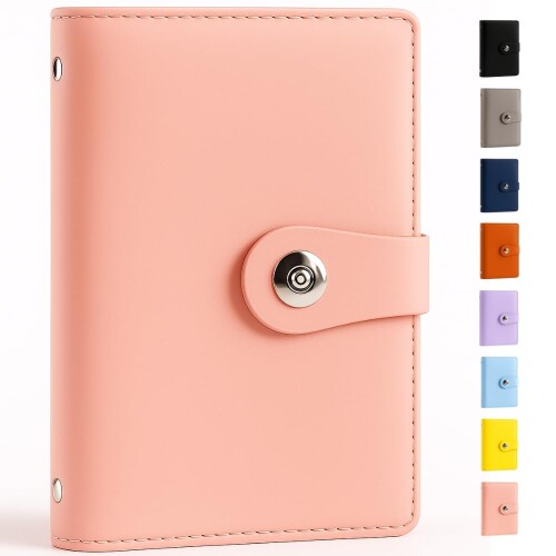 Chicer お札 貯金箱 貯金手帳 災害グッズ コンパクトサイズ (ピンク, ロック無し) ?【100万円を目指せる達成感】最大100枚のお札を収納できる本製品は、目標額「100万円」の貯金が可能で、達成感を味わえる設計です。 ?【教育・...