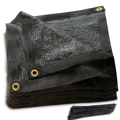 遮光ネット 園芸用 40％遮光 3.6M X 7.2M UVカット 遮光シート 屋外対応 温室 ベランダ 野菜 花 プランター用 日除けネット ブラック 40%遮光の園芸用遮光ネット:日差しを約40%カットし、通気性と採光性を両立。植物に優...