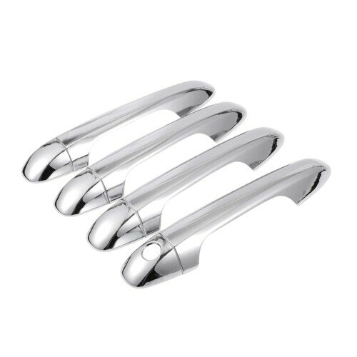 REPAIROCK トヨタに対応タコマ2016-2023用の4個の外部ドアハンドルカバー キーパッドなし ABSクロームシルバートーン 適合車種: トヨタに対応タコマ2016-2023 商品内容: キーパッドなしの外部ドアハンドルカバー4個...