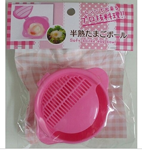 モードデラカーサ(Mode Dela Casa)半熟たまごボール レンジで出来るプロ技料理 レンジ 簡単 とろとろ半熟たまご (約H19×W16, ピンク) 容器に卵とお水を入れて500Wのレンジでたった50秒!誰でもレンジで簡単に【とろと...