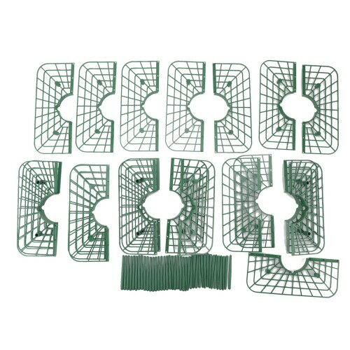 イチゴ栽培ラック 簡単設置 頑丈なPP素材 再利用可能 多目的トマトナスメロン対応 家庭園芸用 空間節約 果実保護 空気循環促進 20個セット 【多目的対応】:イチゴ 栽培 ラック としてだけでなく、トマトやナス、メロンなど野菜 果物の鉢植...