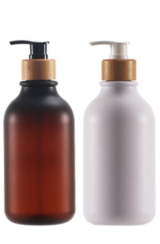 QUHUOYAO プラスチックポンプ空ボトル ハンドソープディスペンサー ポンプボトルディスペンサー シャンプー、コンディショナー、ボディウォッシュ用 500ml（2pcs） お揃いのポンプボトル2個セット: 当社のローションポンプボトルは...