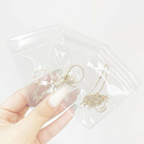 ??ジュエリー袋 pvc アクセサリー 袋 変色防止 ジップ パッキング ジュエリー袋 密封 抗酸化 防水 包装袋 (6x8cm) 50個 パッケージ内容 :68cm 50個 PVCジュエリージップバッグ、ジュエリーの錆や汚れを防ぎ、湿気、...