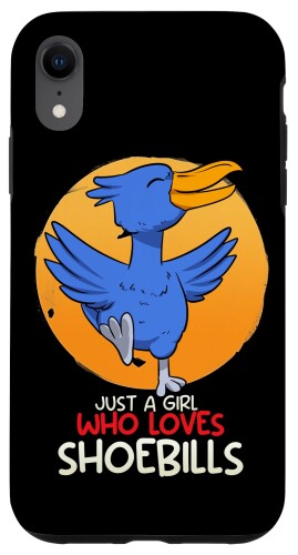 VXL ハシビロコウ 鳥類 鳥類学者 ホエールビル 動物 女の子 愛 スマホケース iPhone XR 用 このデザインは、鳥やハシビロコウのサポーターや愛好家に最適なギフトデザインです。このデザインは、ナショナルバードデイやホエールビルウ...