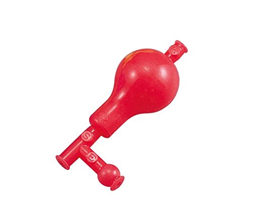 ●耐薬品性に優れたシリコンゴム製の安全ピペッターです。 ●色によりピペットを識別し、誤った薬品の混合を防ぎます。 ＜仕様＞ 色 赤 容量 最大50mL 口径 ピペット吸入口外径5