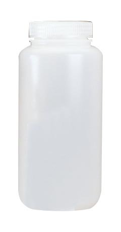 ●長期間の使用に耐える多目的な広口試薬瓶です。 ●中栓は使用せず、蓋が密着して液漏れを防ぎます。 ＜仕様＞ 材質： 　　　本体：HDPE 　　　蓋：PP 耐熱温度：120℃ 容量：1000mL 胴径×全高：91φ×199mm 口内径：52mm