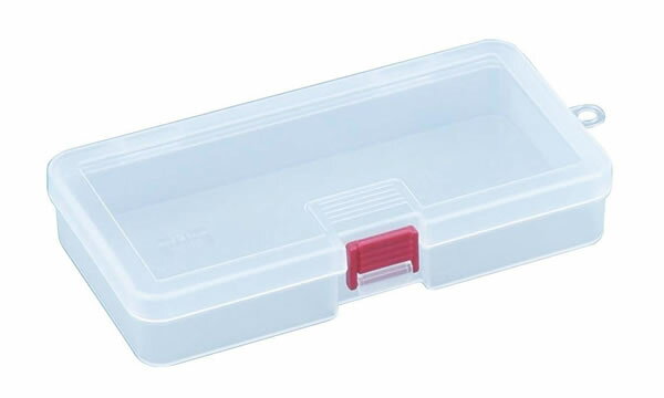 ●蓋はロック式でしっかり止められるケースです。 ●蓋の天面に若干の段差を設けているため、ケースの変形を抑えます。 ＜仕様＞ 材質：PP 入数：1個 外寸：186×103×34mm 内寸：179×89×29mm