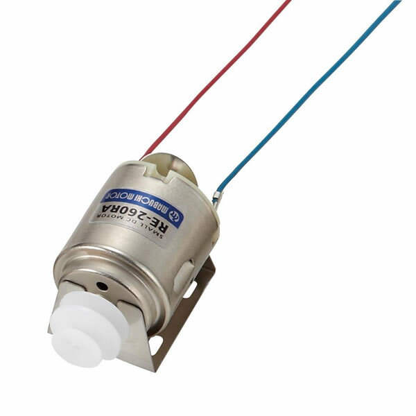 ●実験や組込みシステムで使用されているスタンダードなモーターです。 ＜仕様＞ 使用電圧範囲：DC1.5〜3V 軸径：2mm 付属：モーターベース、2段式プーリー 規格：700mA　8900rpm トルク：0.98mN・m 大きさ：23.8φ...