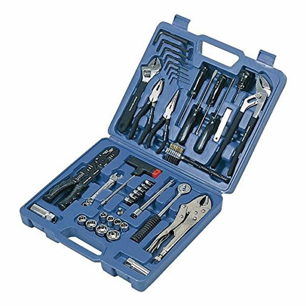 ●工作機械や電気・電子製品のメンテナンスが一通り行える工具セットです。 ＜仕様＞ ケースの大きさ：310×355×80mm 重さ：4.1kg