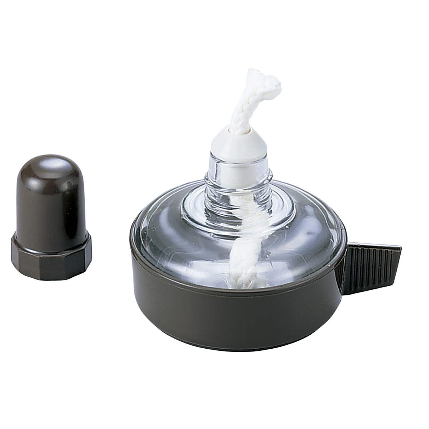 ●受け台がクリアでアルコール残量が分かりやすいアルコールランプです。 ＜仕様＞ 商品コード：F35-6020 受け台：ブラウンタイプ 材質： 　　　本体：ガラス 　　　受け台、キャップ：プラスチック 容量：70mL 入数：1