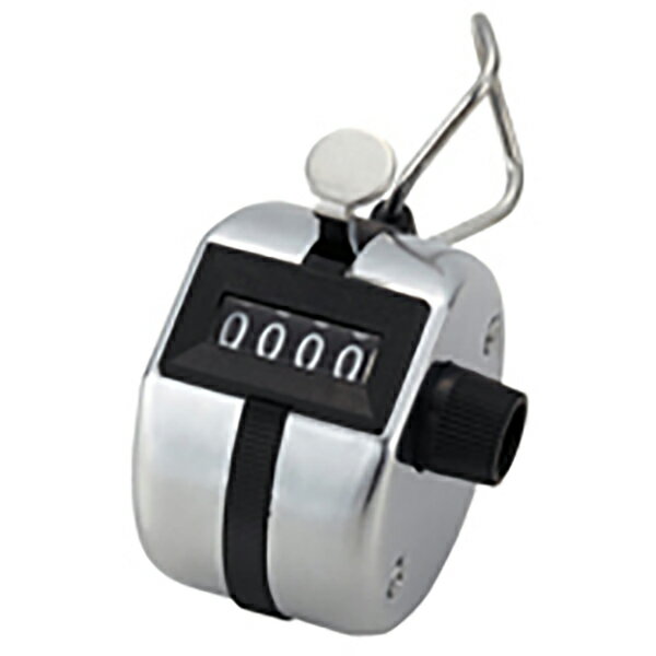 ●金属製の安価な数取器！ ●あらゆる数量カウントに利用できる金属製の安価な数取器です。 ●指掛け付で、片手で手軽に操作できます。 ＜仕様＞ 商品コード：ケニス 3-101-0245 型式名：AL-608(手持式) 測定範囲：0〜9999　4...