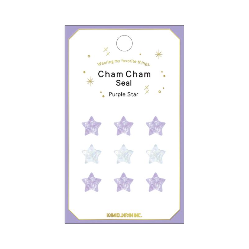 カミオジャパン ステッカー CHAMCHAM SEAL パープルスター 224990【サイズ】H60×W60×D5~10mm【素材】ABSトレカデコやスマホのデコなどに使える立体パーツのシールが新登場。複数店舗にて販売をしておりますため、在...