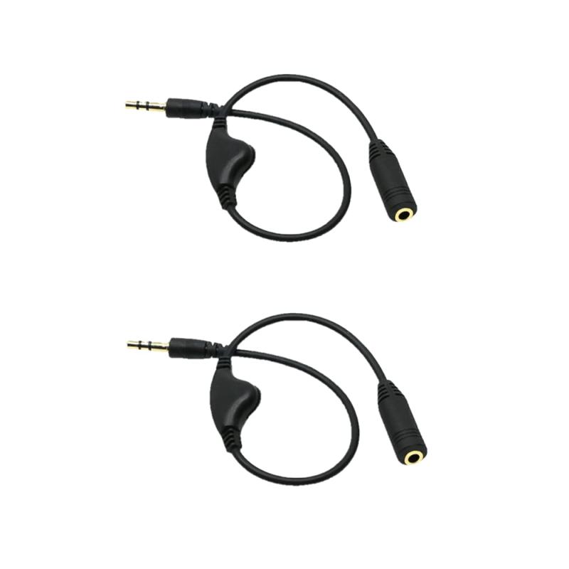 3.5mm ヘッドホン延長 ケーブル 30cm ボリューム調節 ダイヤル付 音質劣化防止 イヤホン延長コード オーディオケーブル 2個入り (ブラック)【パッケージの内容】： イヤホン延長コード 2個 (ブラック)，3.5mm 3極 ステレ...