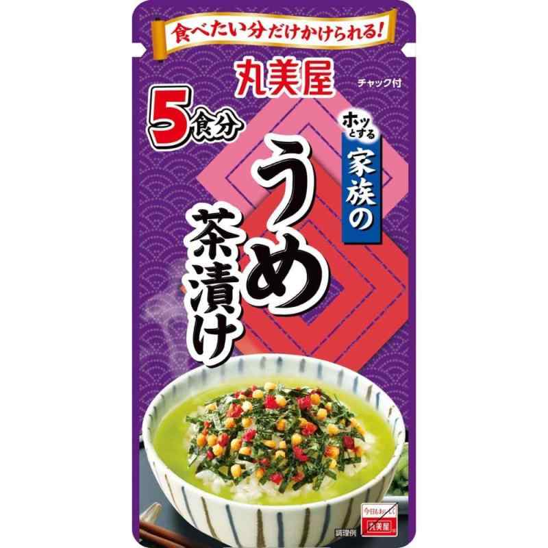 丸美屋 家族のうめ茶漬け 大袋 33g×10個原材料:調味顆粒（食塩、砂糖、鰹節粉、抹茶、でん粉）（国内製造）、あられ、味付梅肉（梅肉、デキストリン、食塩、でん粉、梅酢、小麦粉、パーム油）、のり／調味料（アミノ酸等）、酸味料、着色料（アント...