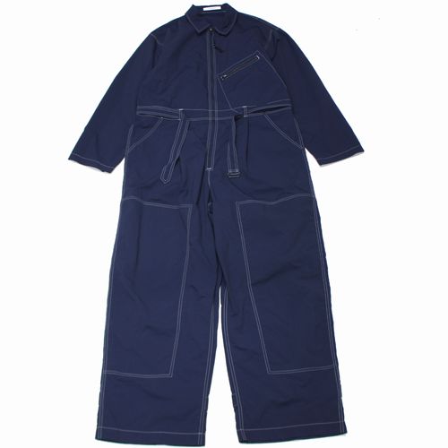 サイズ: 表記3−肩幅55cm、身幅60cm、着丈167cm、袖丈65cm、ウエスト120cm、股上41cm、股下73cm、わたり幅37cm、裾幅29cm カラー: ネイビー コンディション: Bランク 素材: ナイロン100% コメント:...