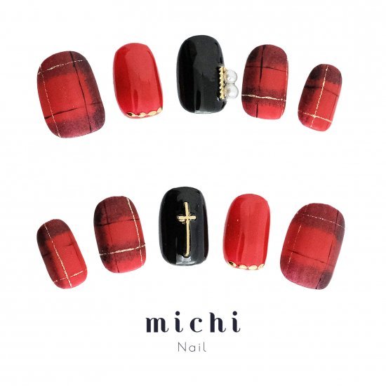 [商品説明]真っ赤なチェックにマット仕上げで大人っぽく仕上げました。