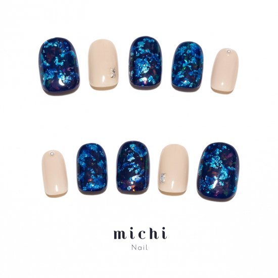 [商品説明]奥行きのあるガラスのような涼しげな大人っぽいアートにしました。