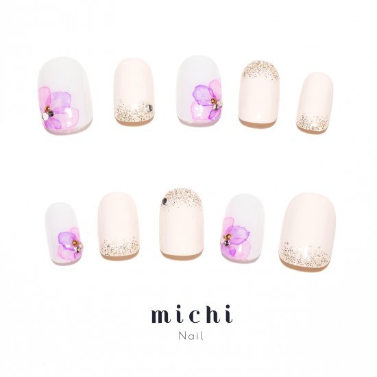 [商品説明]水彩フラワーが上品なデザインです。