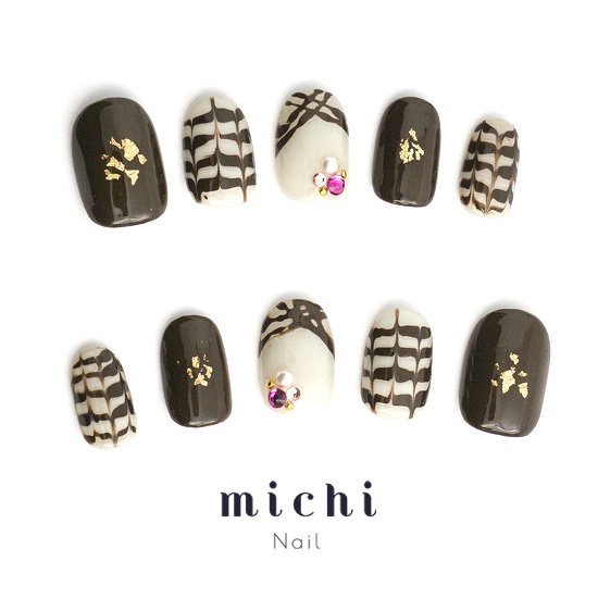 [商品説明]チョコレートをイメージした大人なビターチョコレートネイルです。