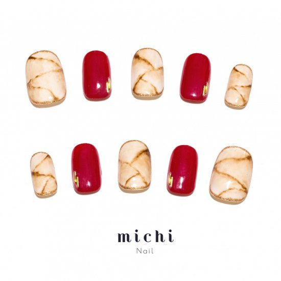 [商品説明]落ち着いたブラウンの大理石に、ポイントでレッドを入れた大人可愛いデザインです。