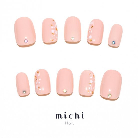 [商品説明]金箔と変形ホロでまとめました。