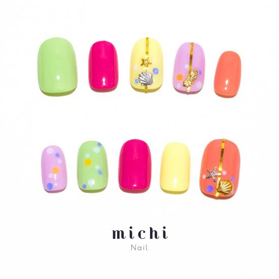 [商品説明]夏らしい明るい元気カラーを使い、夏らしく仕上げました！