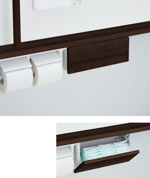 INAX イナックス LIXIL リクシル寸法：325×107×122 カラー：標準色：WA、LP、LD　注文色： LL、LM 材質：〈本体〉木質材料(表面材：ウレタン化粧板) 〈扉〉木質材料（表面材：WA：PETシート、他：オレフィンシー...