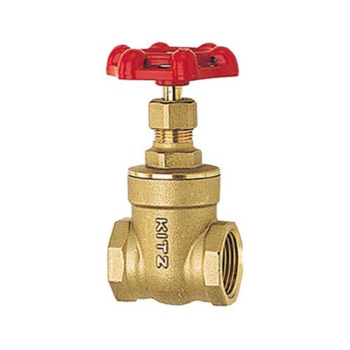 【クラス125の黄銅製ゲートバルブです。】●ステム材料に銅基合金黄銅棒を使用し優れた耐脱亜鉛腐食の実績を示しています。●機器類のブロックが目的なので、全閉または全開の状態で用いられます。流体は弁内で管軸に平行に流れ、弁全開では流れの抵抗が非...