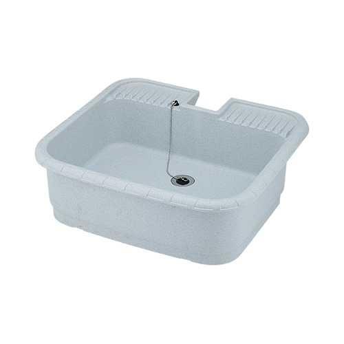 模様：ミカゲ材質：PP●排水金具付き（呼40・50VU管用）●ゴム栓付き（くさり付き）