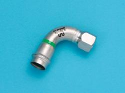 【一般配管用ステンレス鋼管対応継手-セーフティー機能付プレス式継手】●セーフティーエッジ：パイプの差し込み不足があってもシール材外側のエッジ効果で、水圧試験でリークしない限り、充分な引抜阻止性能(SAS322規格)を有します。●セーフティー...