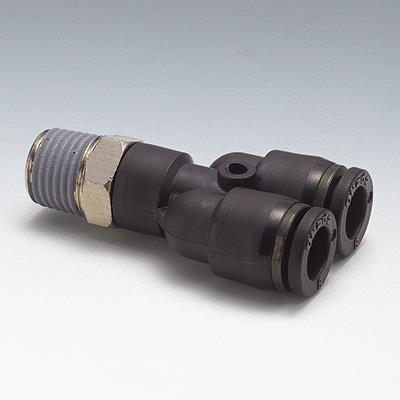 【特徴】●チューブの接続・切り離しがワンタッチで簡単にできます。●継手にはパッキンおよびOリングを内装しており、ねじ部はふっ素樹脂コーティング済みです。【仕様】●流体:空気(その他の気体または液体は適応外)●最高使用圧力:0.9MPa(9....