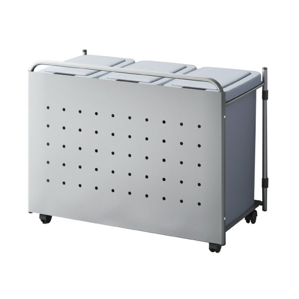 適用商品:カナリエ /LEサイズ：708X393X580材質：金属扉、金属パイプ、ゴミ箱（樹脂）カラー：扉（シルバー）商品情報:30Lゴミ袋がセットできるゴミ箱が3つ付属しています。注意事項:適合商品によりサイズが異なります。適合商品、サイ...