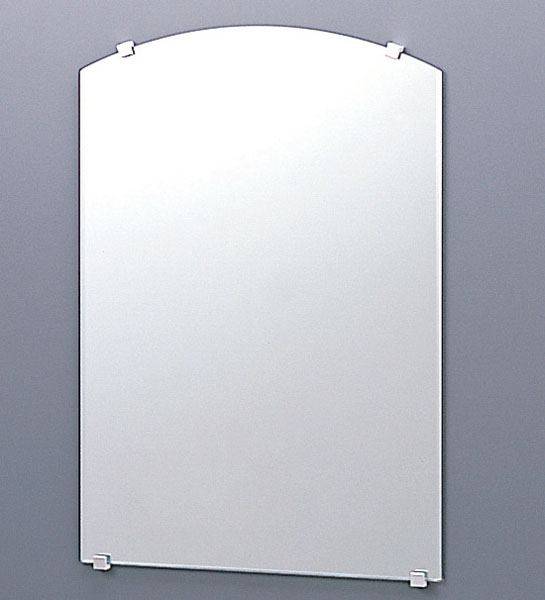 KF-3550AR　INAX　化粧鏡　防錆　上部アーチ形 ■寸法：350×15×508（鏡：350×5×500） ■材質：【固定金具】ステンレス 　　　　【化粧カバー】ABS樹脂 　　　　　　　　　　　（表面：Ni-Crメッキ） ※注意！ ...