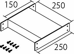 150×250軽量鉄骨用取付金具