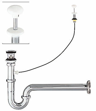 一般地/寒冷地：配管サイズ：吐水タイプ：吐水口長さ：水栓取付穴：排水栓方式：プッシュワンウェイ式シャワーの種類：備考：栓は着脱式(ヘアーキャッチャー付)