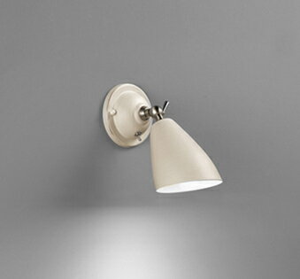 高演色LED 白熱灯器具60W相当 OB255045NR 昼白色 消費電力4.4W Ra94 ●LED電球ミニクリプトン形 4.4W(E17) No.292AN ●スイッチ付：点灯→消 ●(アイボリー色ワイピング)●ダイカスト(銀イブシ) ...