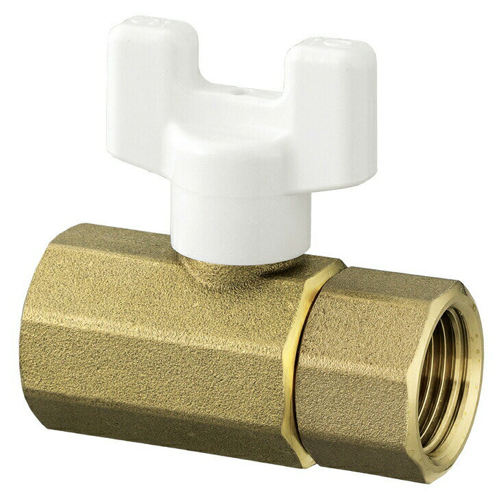 ・エコキュートなど給湯器配管にも便利。・ワンタッチ着脱式ハンドル。 商品詳細 ●材質・黄銅●仕様・最高許容圧力：1.0MPa・使用温度範囲：−15〜100℃・使用流体：冷温水・不凍液・油・エアー●サイズ・ねじサイズ：Rc1/2×Rc1/2・...