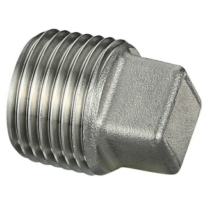 ・テーパおねじ（Rねじ）。・配管の塞ぎに使用。 商品詳細 ●材質・ステンレス（SCS13）●仕様・使用流体：冷温水・油・エアー・蒸気・ガス（可燃性・毒性以外）・使用温度範囲（最高許容圧力）　-20℃〜40℃（2.00MPa）　〜100℃（1...