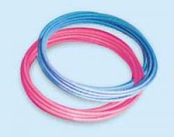 【メーカー】ブリヂストン【品名】ポリブデンパイプ（保温材付5mm厚）13A×60M　ピンク