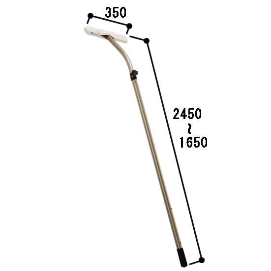 エクステリア建材部品おそうじモップ長さ：1650〜2450mm【商品色】アーバングレー（UC）【内容】おそうじモップ（本体）×1、取り扱い説明書【備考】元部品コード：SDRMHRD