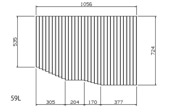 トクラスバスルーム用巻きフタ浴室サイズ：1216仕様：L寸法：W1056mm×D724mm材質：樹脂(PP)色 ：ホワイト※2017年12月より仕様変更しております。 段カットで構成された製品形状となりました。 サイズが少し小さくなっており...