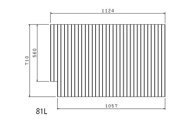 トクラスバスルーム用巻きフタ浴室サイズ：1216浴槽水栓：なし仕様：L寸法：W1124mm×D710mm材質：樹脂(PP)色　：ホワイト※2017年11月より仕様変更しております。旧品番：GFFMBAW2XX、FFMBAW2XX旧サイズ：W...
