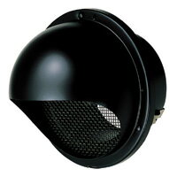 この商品のメーカーへのお問い合わせはコチラ　→　図面はこちら(pdf)システム部材　ベンテック部材　丸形パイプフード　ステンレス製　防虫網付　色＝ブラック　適用パイプ：呼び径φ100mm【特長】●丸形パイプフード●材質：ステンレス製●表面仕...