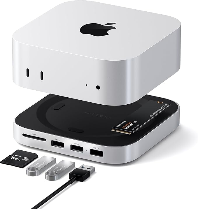 ・強化されたストレージ容量 – 最大4TBの内蔵ストレージでMac Mini M4の機能を拡張できます。Satechi Mac Mini M4 Dockは、2230/2242/2260/2280サイズのM.2 NVMe SSDに対応し、最大...